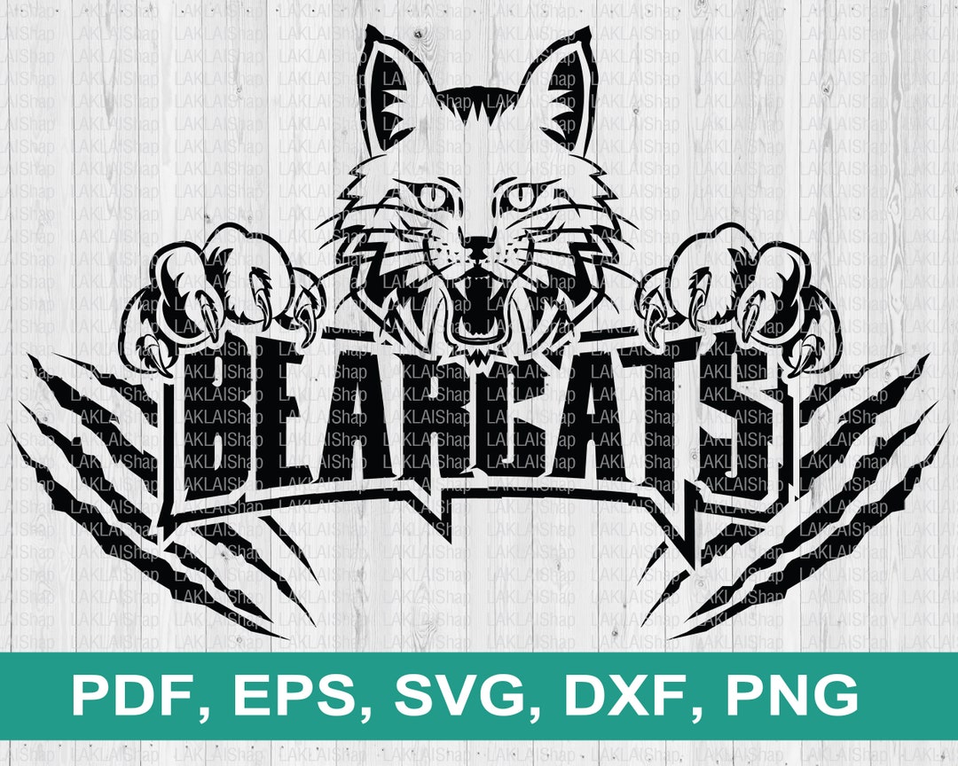 Bearcat Claws Svg, Bearcats Svg, Bearcats Mascot Svg, Bearcats Shirt ...