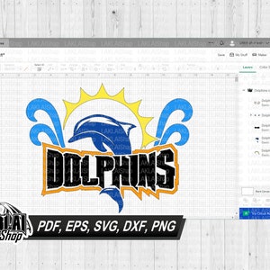 Dolphins Mascot Svg, Dolphin Pride Svg, Dolphins Cheerleading Svg ...