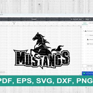 Mustangs Team Svg, Mustang Svg, Mustangs Svg, Mustangs Logo, Mustangs ...
