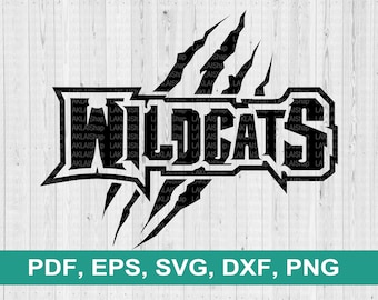 Wildcats Claws Svg, Wildcats Mascot Svg, Wildcats Spirit Svg, Wildcats ...