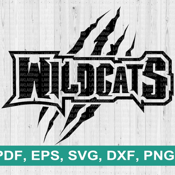 Wildcat Svg - Etsy