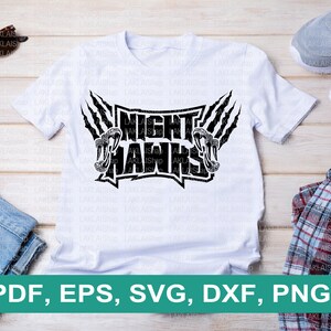 Night Hawks Claws Svg, Hawks Svg, Hawks Mascot, Hawks Spirit Svg ...