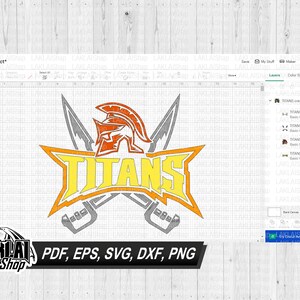 Go Titans Svg, Titan Svg, Titans Mascot Svg, Titans Logo, School Spirit ...