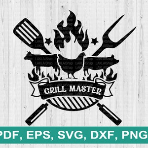 Grill Master SVG, the Grillfather Svg, This Grill Apron Designs ...