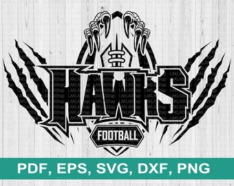Hawks Football - Etsy