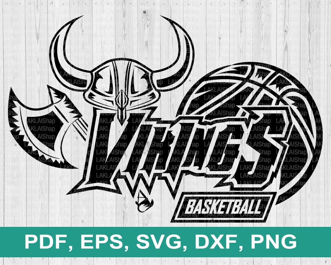 Vikings Basketball Team SVG, School Spirit Mascot (digital File) - Etsy