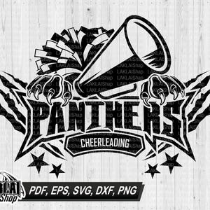 Panthers Cheerleader Svg, Panthers Cheer Svg, Panthers Mascot Svg ...