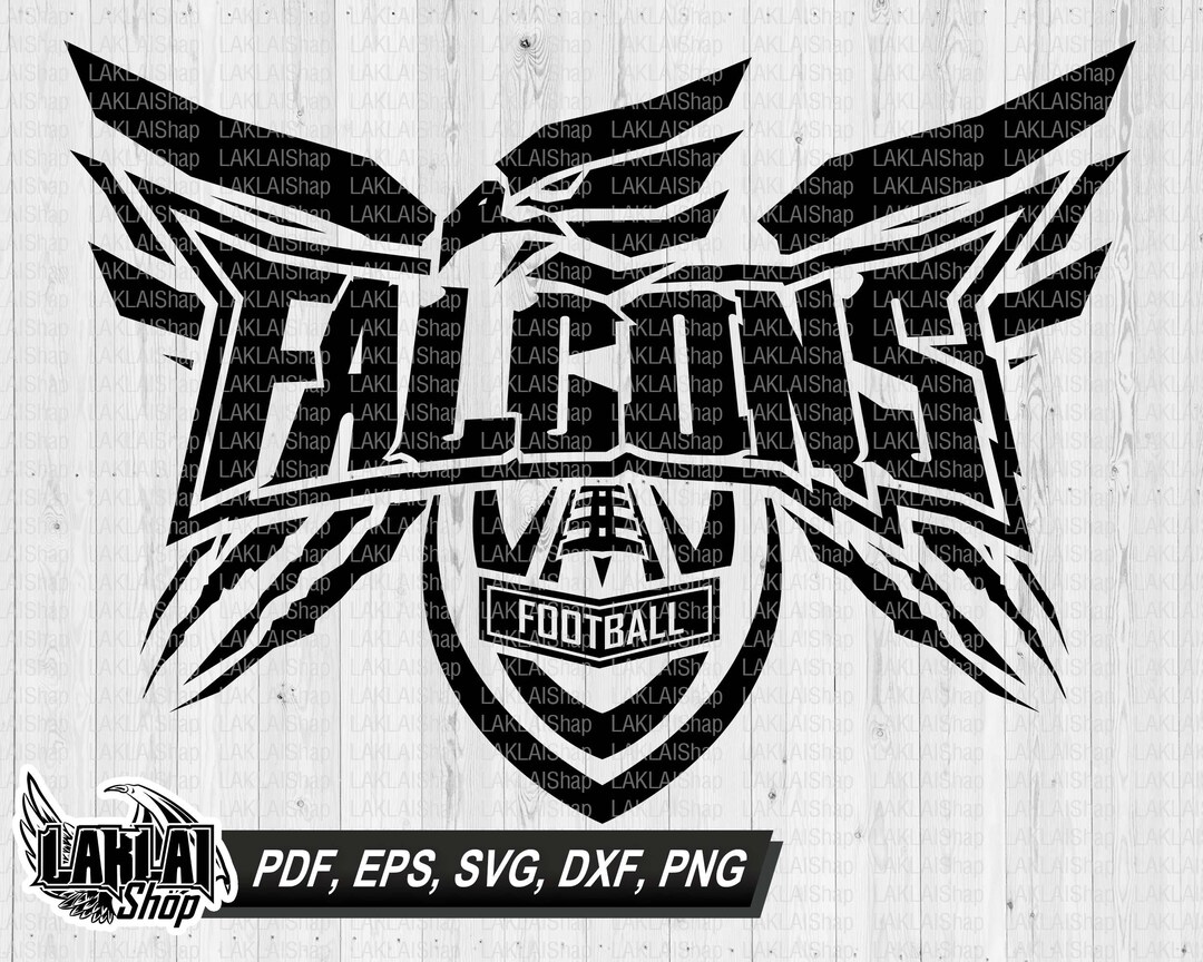 Falcons Football SVG, School Spirit (digital Download - Png, Pdf, Eps ...