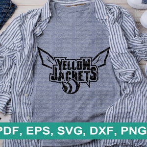 Yellow Jacket Svg, Hornet Team Svg, Hornets Png, School Spirit, SVG for ...