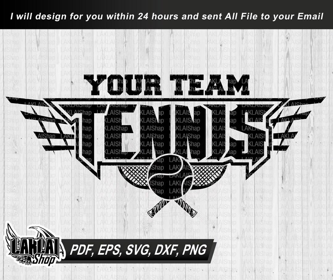 Your Team Mascot Tennis Svg, Personalized Team, Tennis Shirt Svg ...