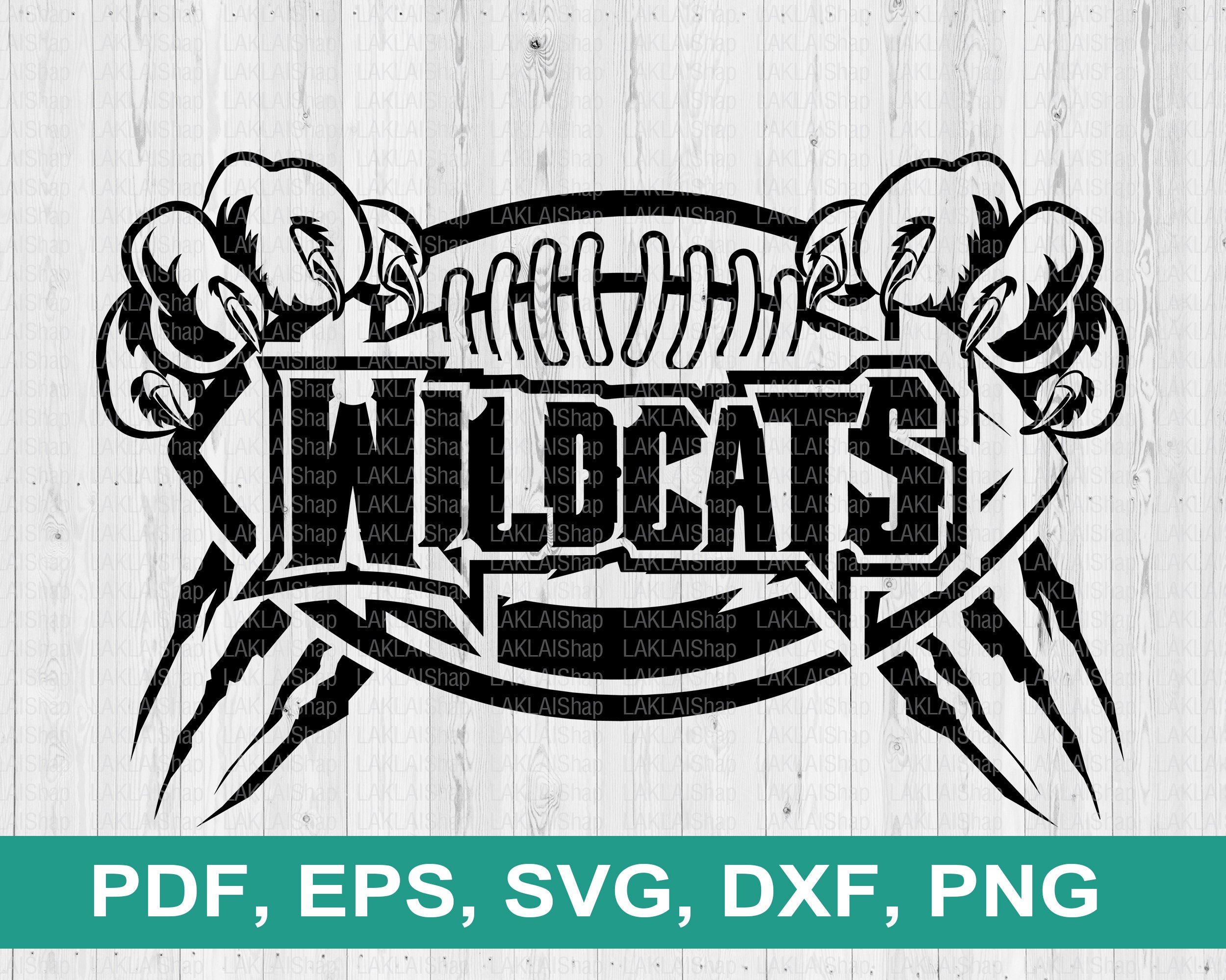 Wildcat Voetbal Tekening