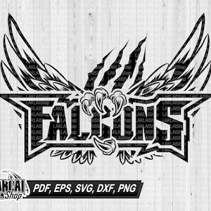 Falcons Fly Svg, Falcon Svg, Falcons Logo, Falcons Pride,falcons School ...