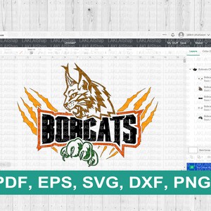 Bobcats Claws Team Svg, Bobcat Mascot Svg, Bobcats Spirit Svg, Bobcats ...