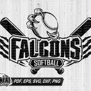 Falcons Claws Softball Svg,falcon Softball Svg,falcons Svg,falcon ...
