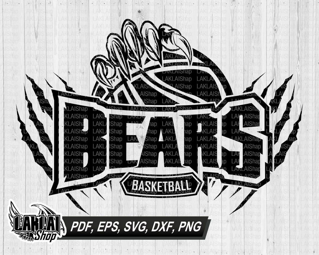 Bears Basketball SVG, School Spirit Design (digital File) - Etsy