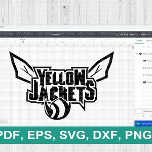 Yellow Jacket Svg, Hornet Team Svg, Hornets Png, School Spirit, SVG for ...