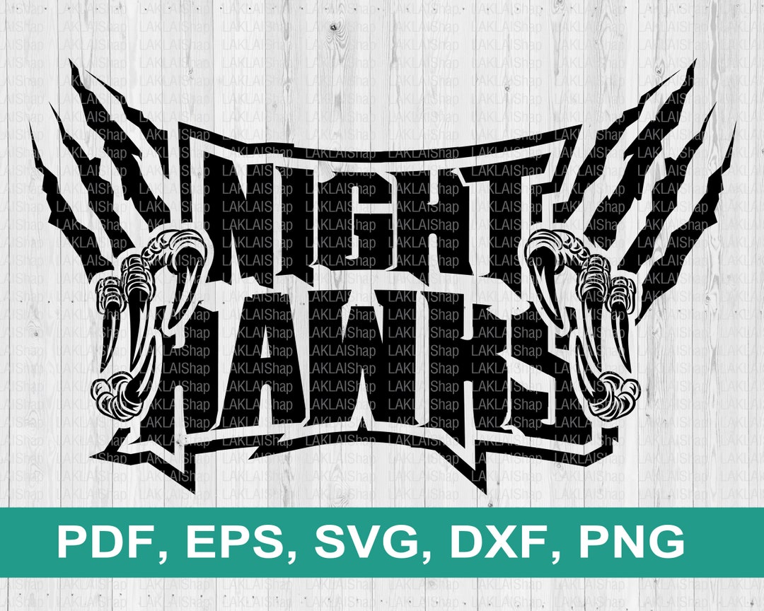 Night Hawks Claws Svg, Hawks Svg, Hawks Mascot, Hawks Spirit Svg ...