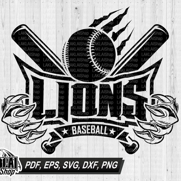 Lions Team Logos Svg - Etsy