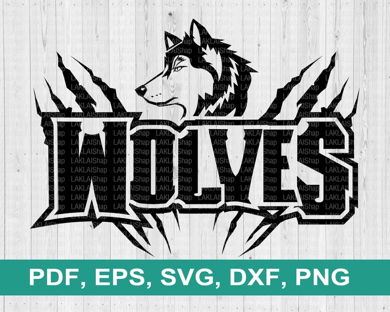 Wolves Team Mascot SVG, School Spirit Design (digital File) - Etsy