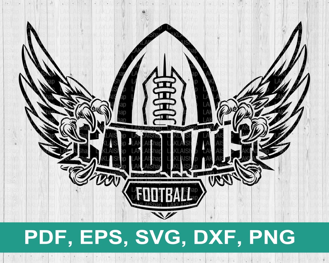 Cardinal Wings Football Team Svg, Football Team Svg, Cardinals Svg ...