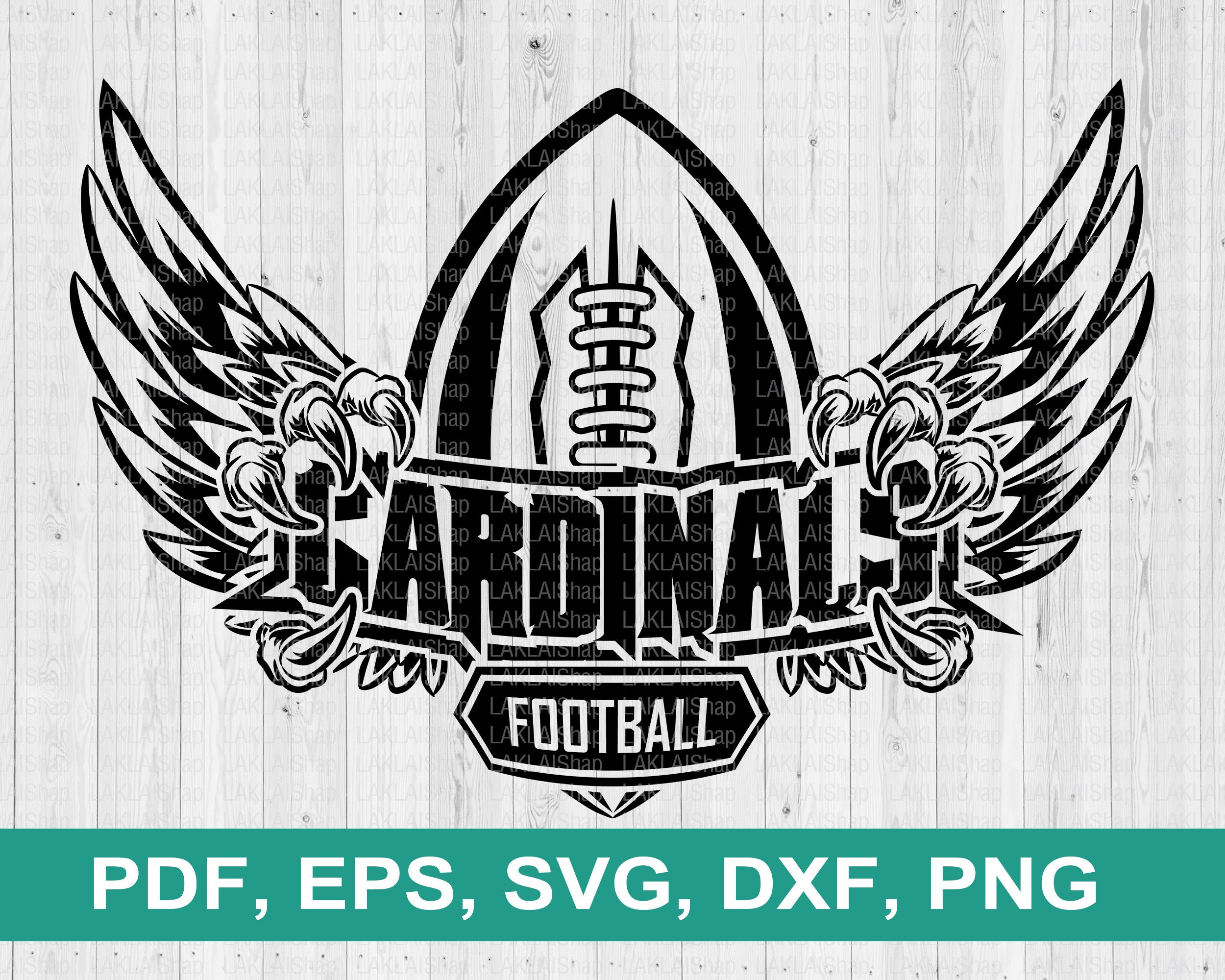 Cardinal Wings Football Team SVG, Spirit Design (digital File) - Etsy