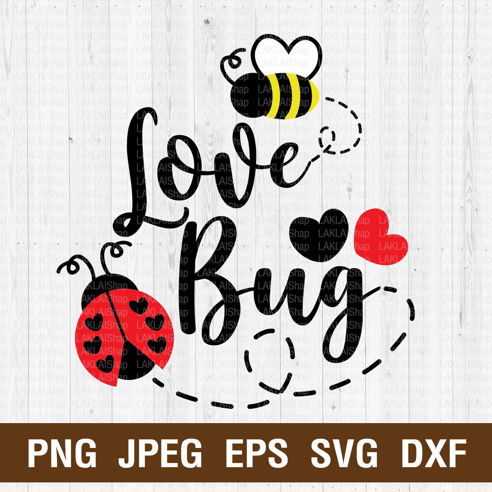 Love Bug SVG Love Bug Clipart Valentine's SVG Love Bug | Etsy