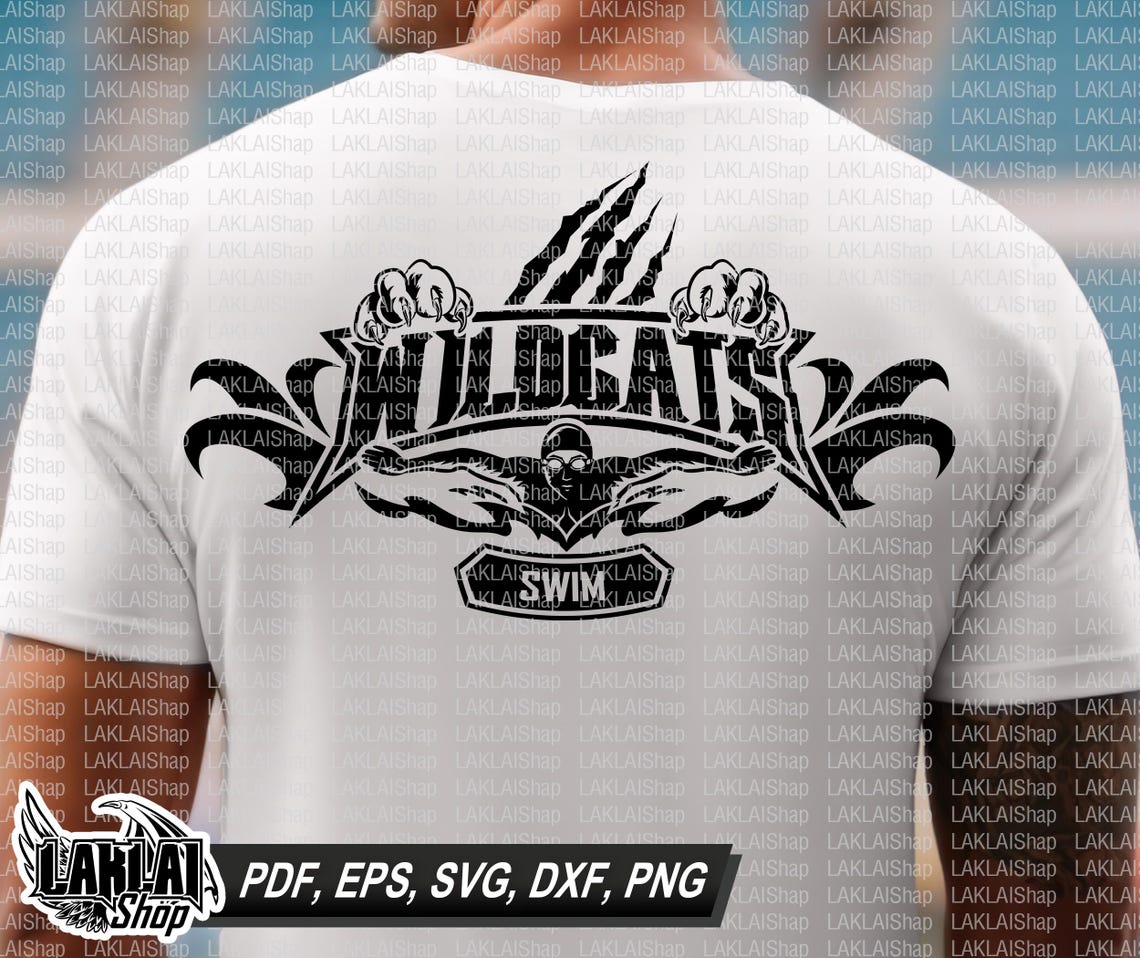 Wildcats Swim Svg, Swim Svg, Wildcats Swimming Svg, Wildcats Svg ...