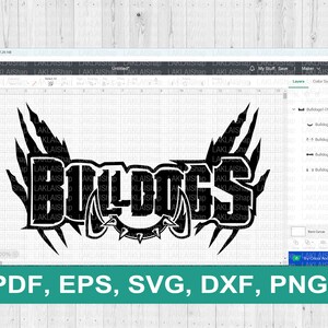 Bulldogs Claws SVG, School Spirit Design (digital File) - Etsy