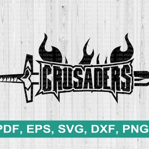 Crusaders Sword Svg, Crusaders Svg, Crusaders Mascot Svg, Crusaders Png ...