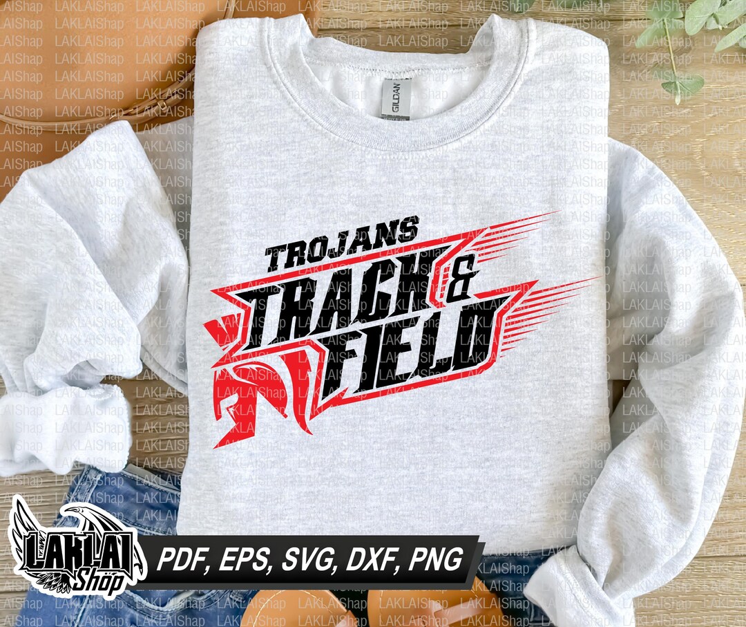 Trojans Track and Field Svg,track and Field Svg,mascot Svg,school Team ...
