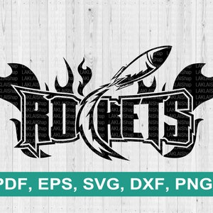 Rockets Flame Svg, Rockets Team Svg, Rockets Mascot Svg, Rockets Png ...