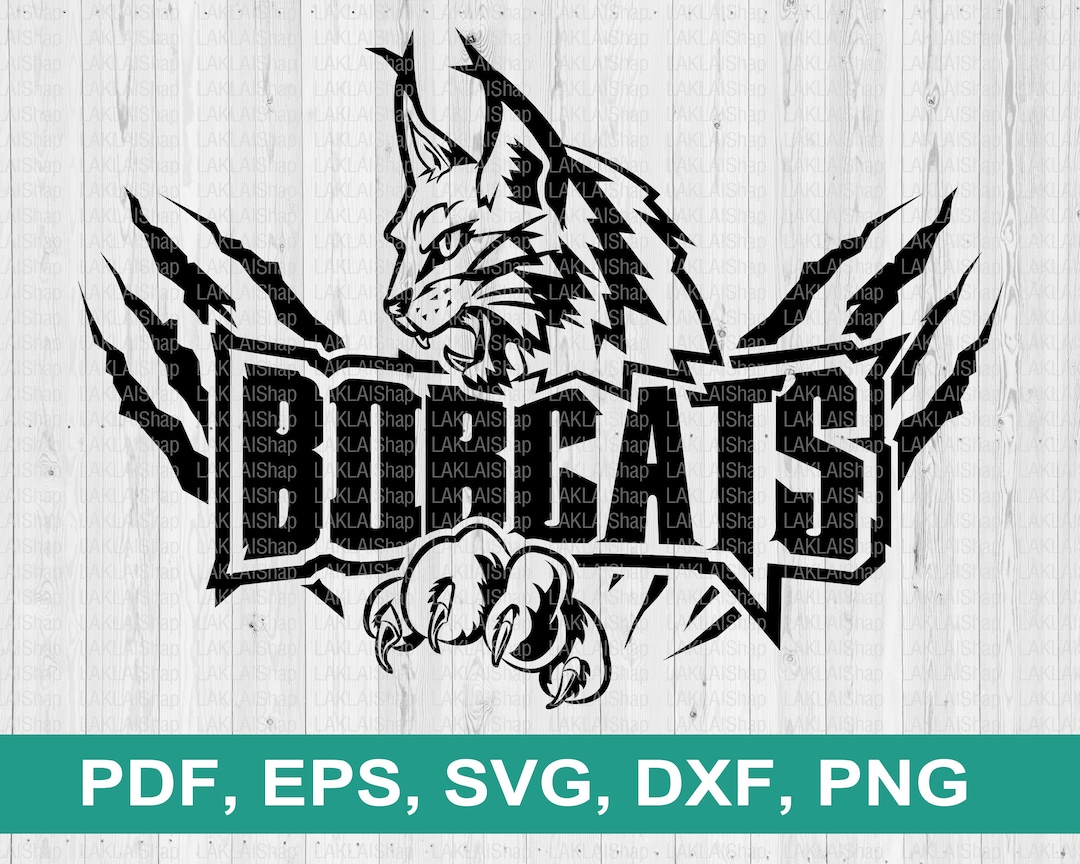 Bobcats Claws Team Svg, Bobcat Mascot Svg, Bobcats Spirit Svg, Bobcats ...