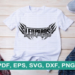 Leopards Claws Svg, Leopards Team Svg, Leopard Mascot Svg, Leopards ...