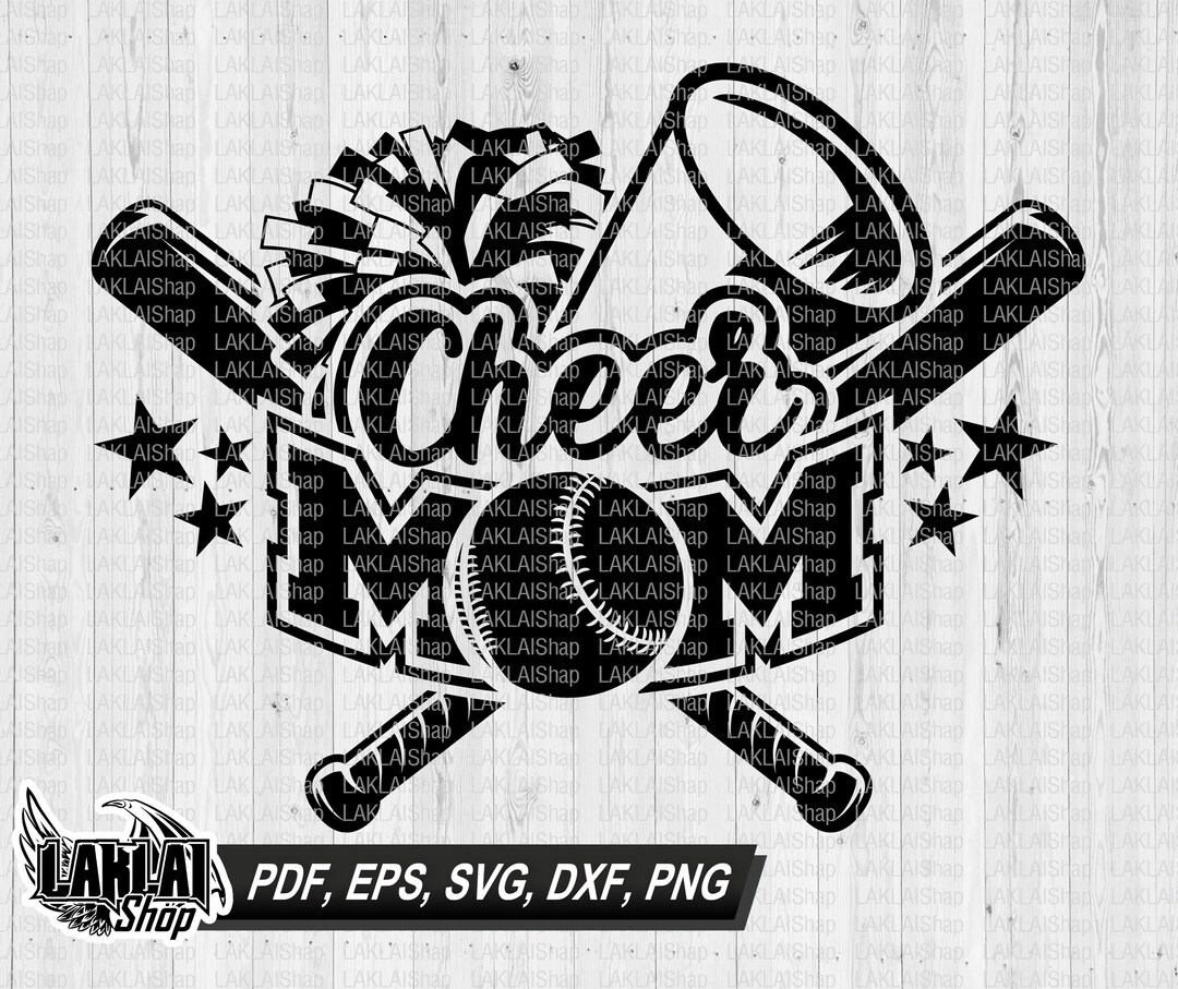 Cheer Softball Mom Svg, Softball Svg, Mom Life Svg, Sports Svg, Gameday ...
