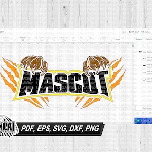 Your Mascot Claws Svg, Personalized Svg, School Svg, Your Team Svg ...