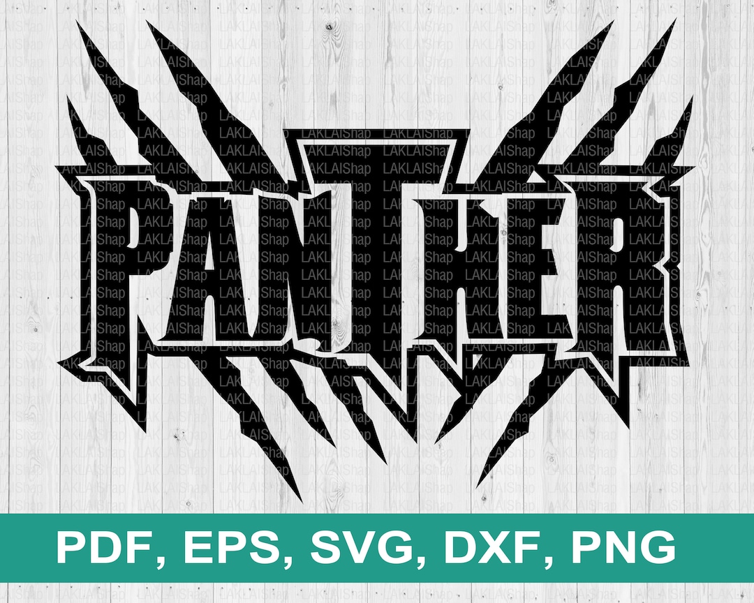 Panthers Mascot Svg, Panther Claws Svg, Panther Logo Svg, School Spirit ...