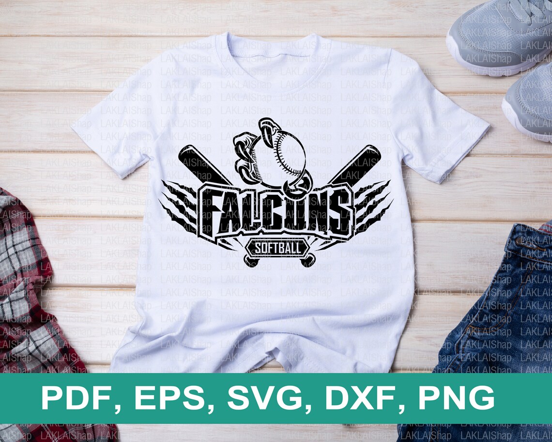 Lady Falcons Softball SVG, School Spirit Design (digital File) - Etsy