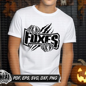 Foxes Mascot SVG, Team Shirt Design (digital Download) - Etsy