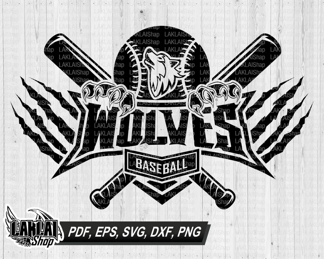 Wolves Baseball Svg, Baseball Svg, Wolves Mascot Svg, Wolves Svg ...