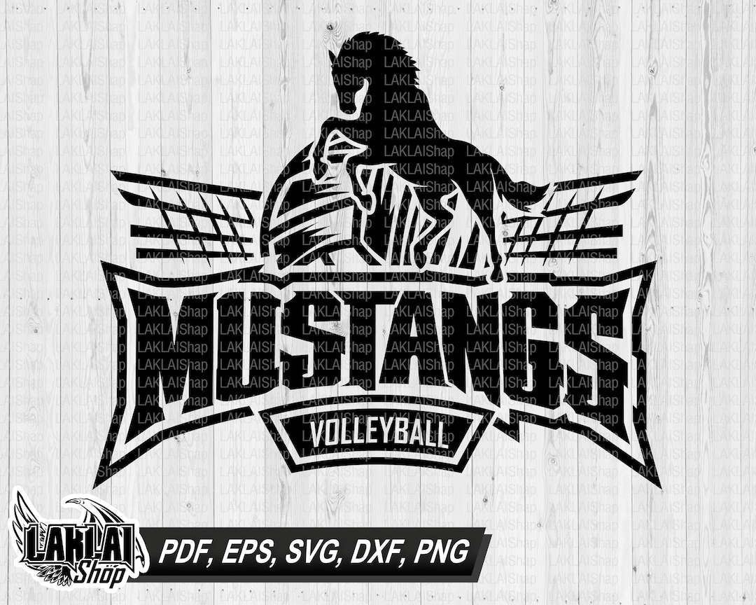 Mustangs voleibol svg, Voleibol svg, Mustangs mascota svg, Mustangs ...