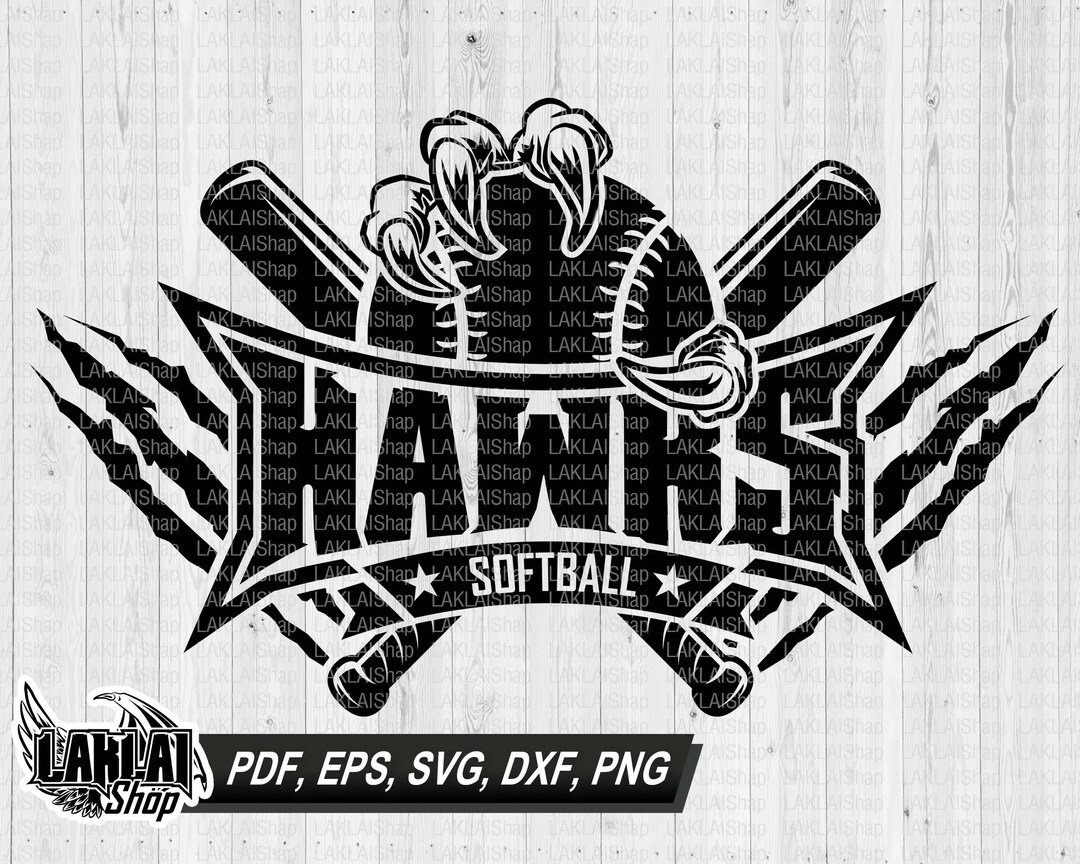 Hawks Softball Svg, Softball Svg, Hawk Svg, Hawks Svg, Cricut File ...