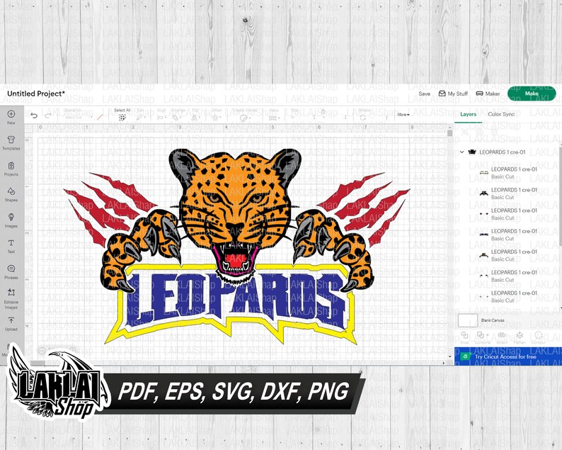 Leopards Claws Svg, Leopards Team Svg, Leopards Mascot Svg, Leopards ...