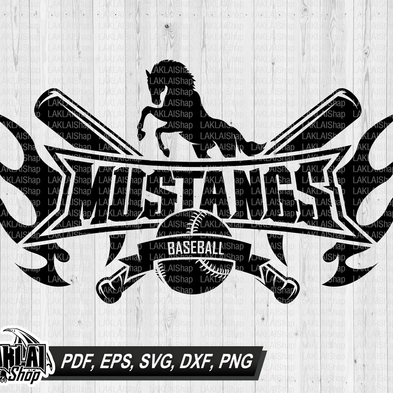 Mustang Baseball - Etsy