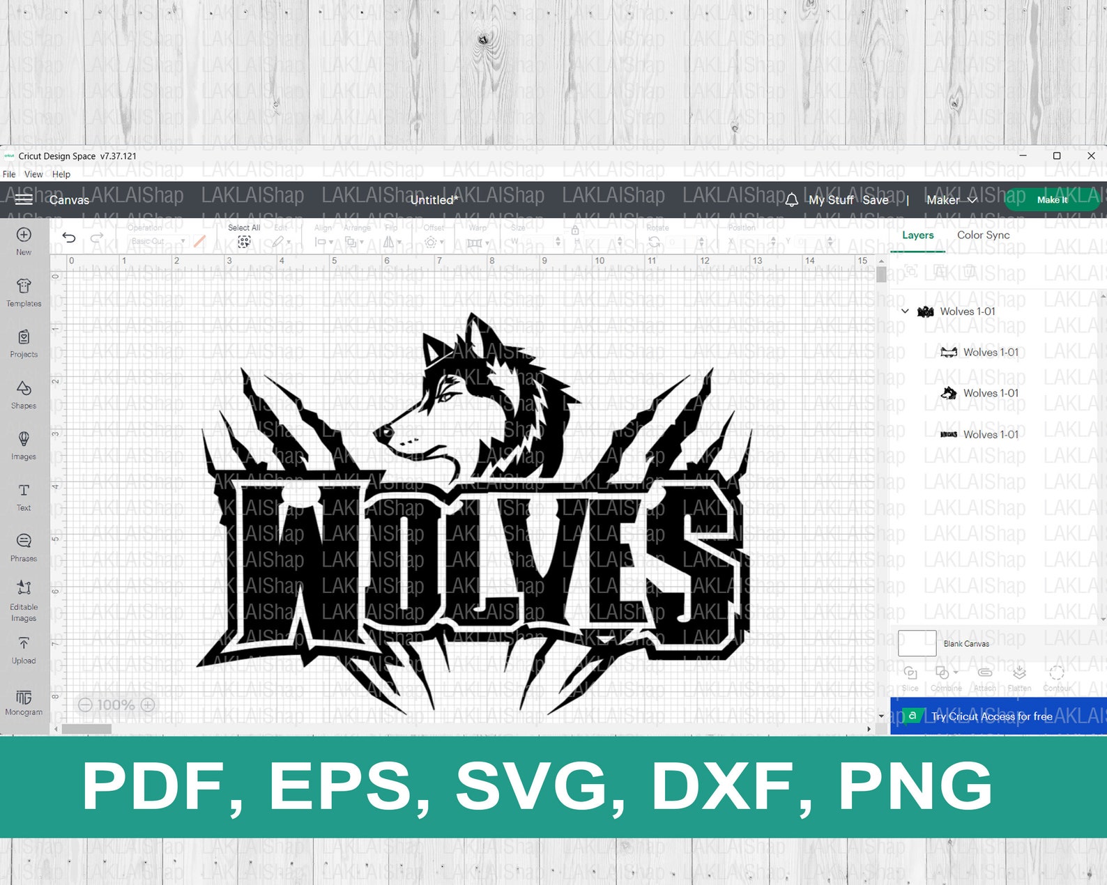 Wolves Team Mascot SVG, School Spirit Design (digital File) - Etsy