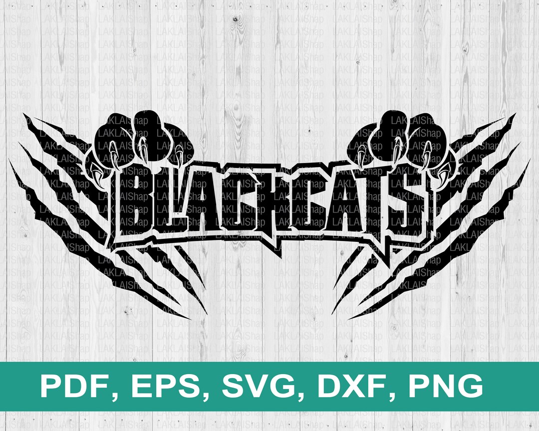 Blackcats Claws SVG, School Spirit (digital File) - Etsy