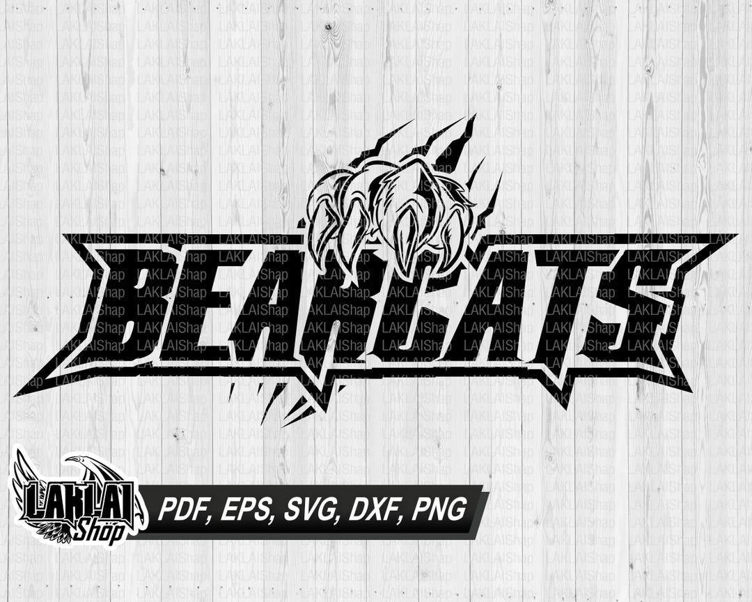 Bearcat Claws Svg, Bearcats Svg, Bearcats Mascot Svg, Bearcats Claws ...