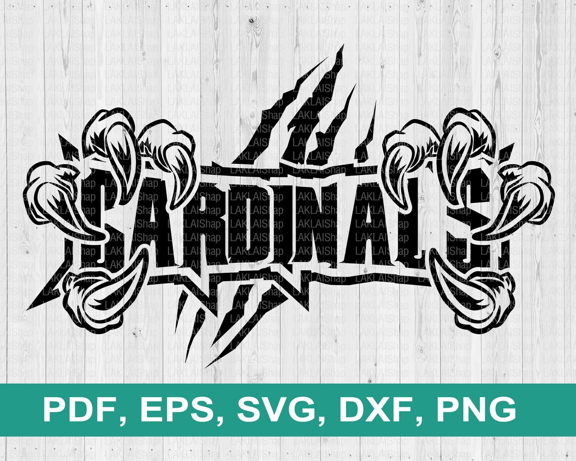 Cardinal Claws Team Svg, Cardinals Mascot Svg, Cardinals Spirit Svg ...