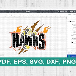 Hawks Claws Svg, Hawk Svg, Hawk Svg Mascot, Hawk School Spirit Svg, SVG ...