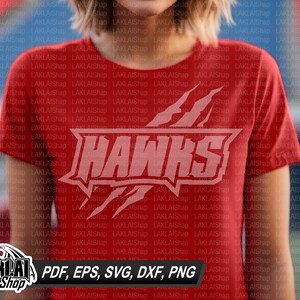 Hawks Mascot SVG, School Spirit Graphic (digital Download) - Etsy