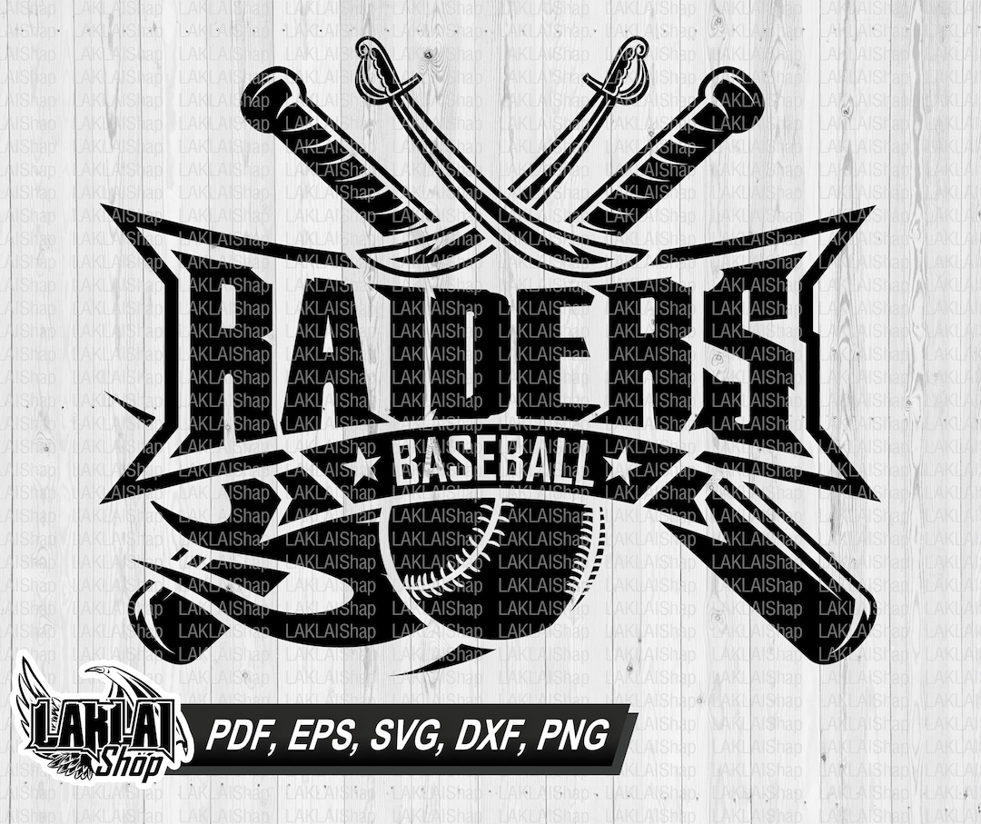 Raiders Baseball Svg, Baseball Svg, Raiders Mascot Svg, Raiders Spirit ...